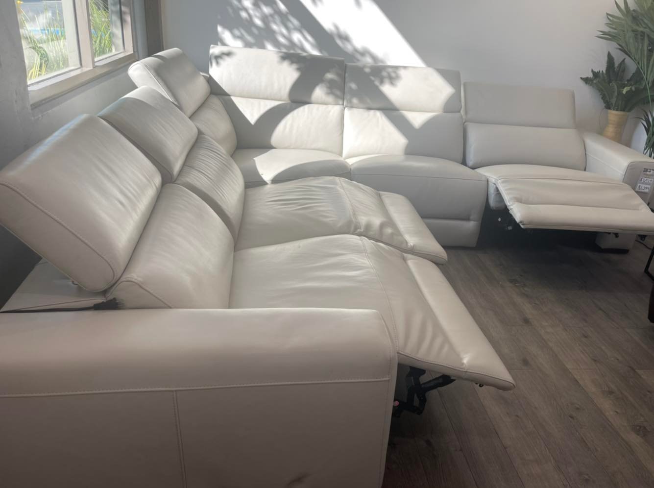 Nevio 5 Pc leather sectional $1,599 – Corona Deals Furniture